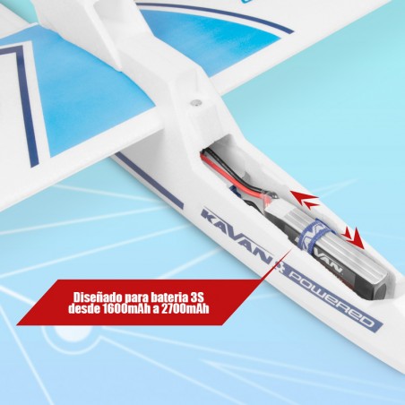 AVION BETA 1400 RTF AZUL KAVAN
