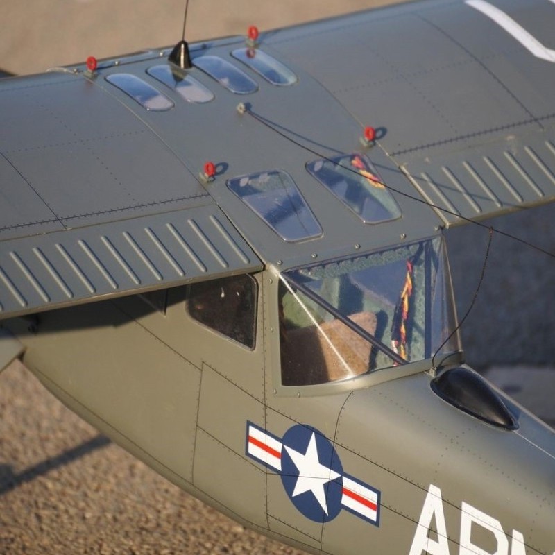 Avion L-19 Cessna Bird Dog Verde Oliva (1700mm) VQ model
