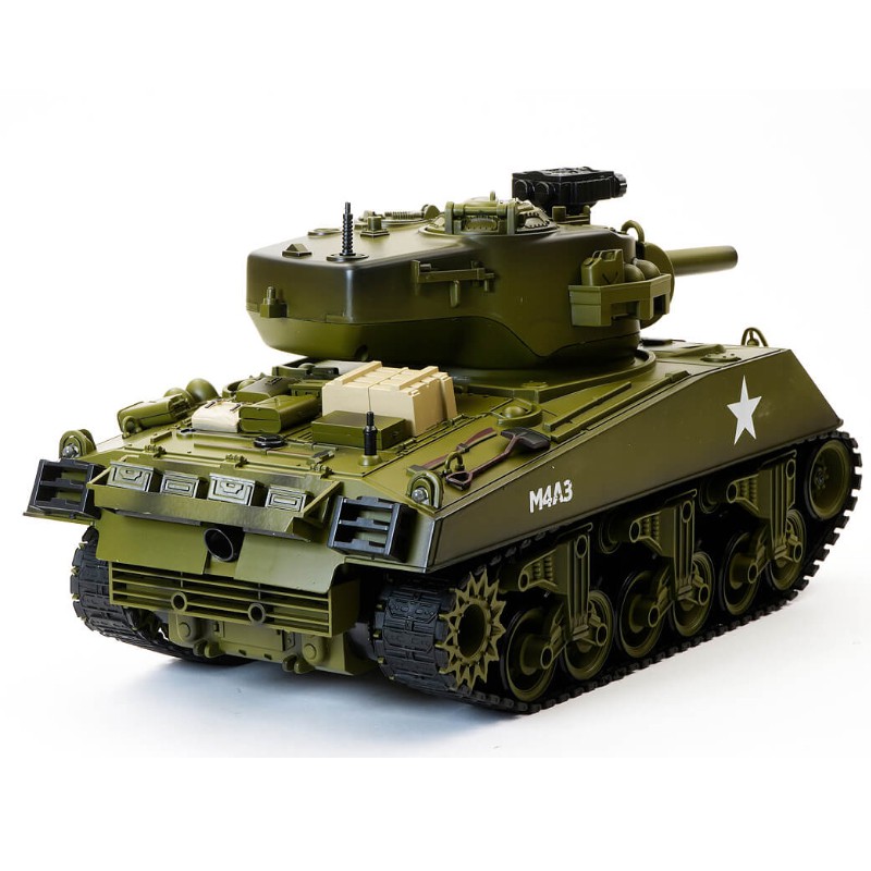 TANQUE RC 1/18 USA M4A3 SHERMAN VERDE
